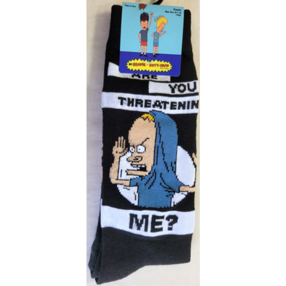 MTV | Underwear & Socks | Mtv Beavis Butt Head Mens Crew Socks Large 13 ...